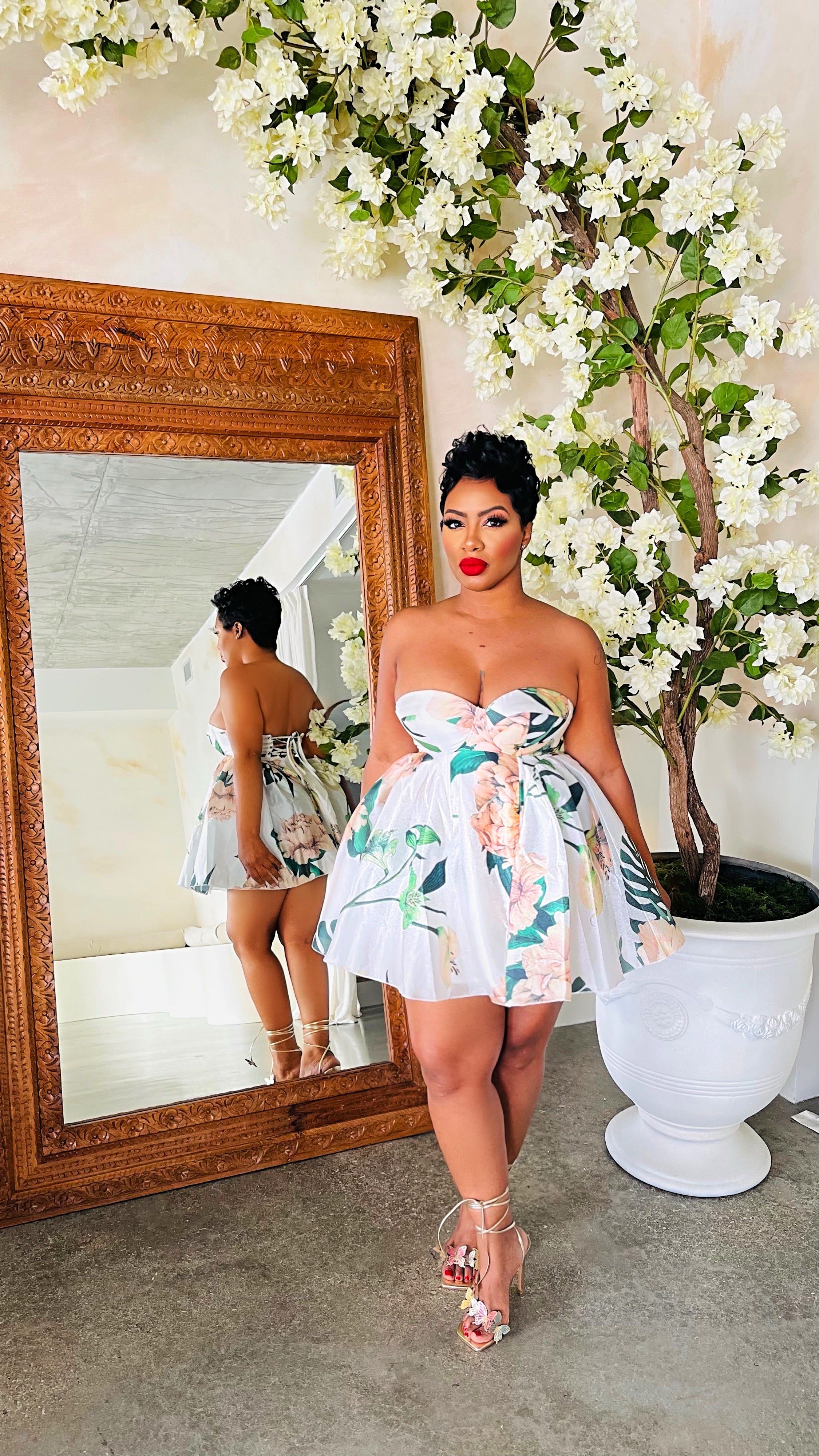 Rosetta Babydoll Dress – FashionFreakssss