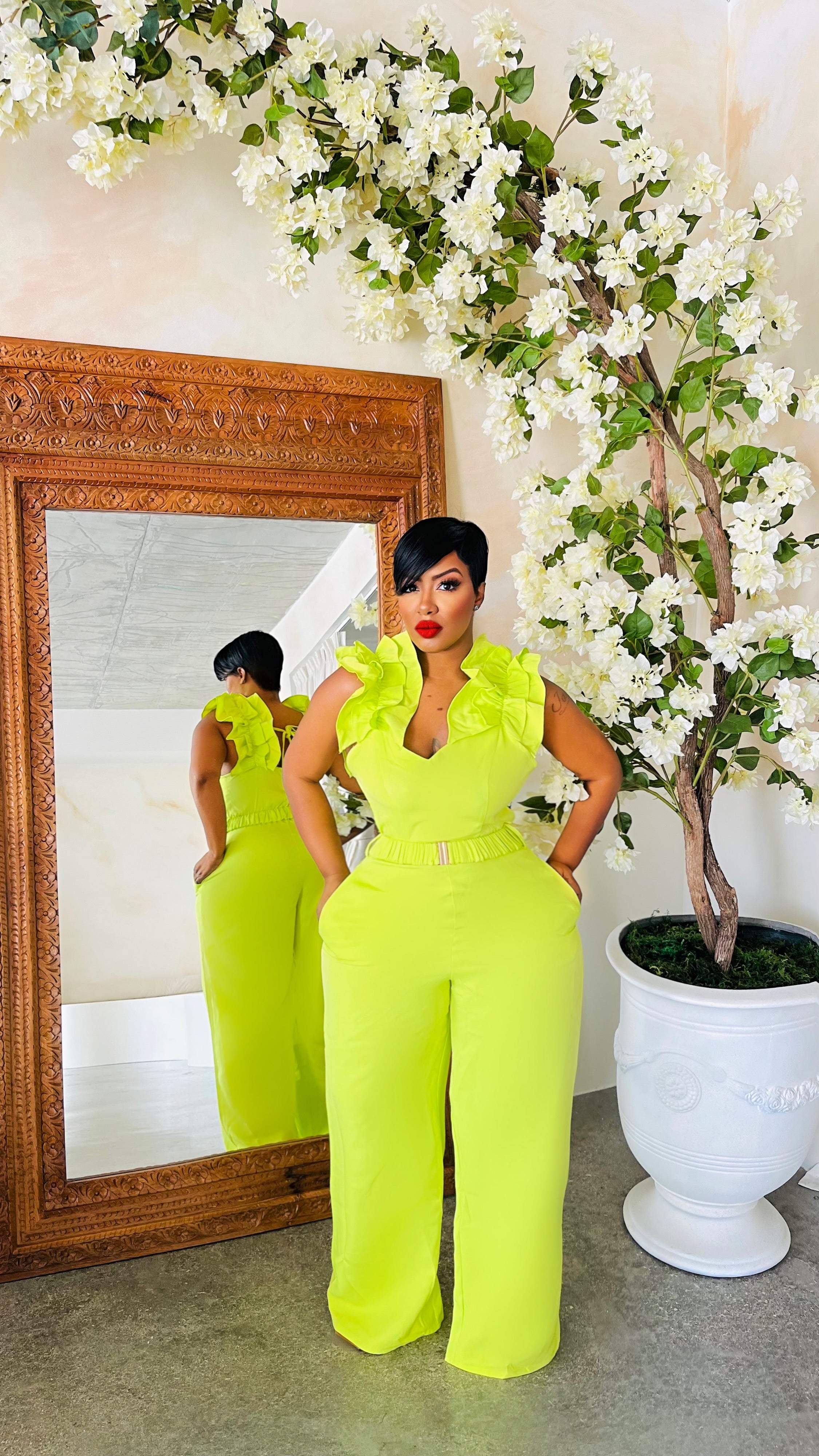 Shari Ruffle Jumpsuit – FashionFreakssss